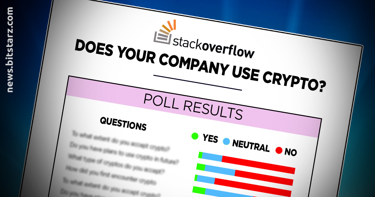 Stack Overflow Research Shows 2% of Companies Accept Cryptos