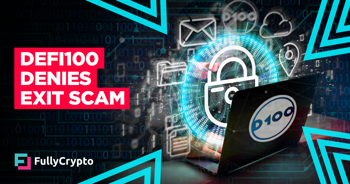 DEFI100 Claims Website Hack Was Behind Exit Scam Message