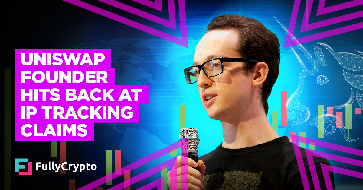 Uniswap Founder Hits Back at IP Tracking Claims