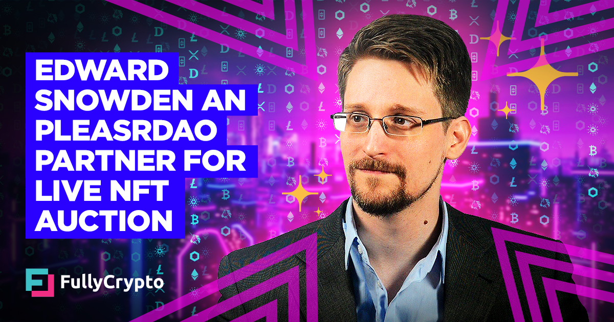 Edward Snowden Partners with PleasrDAO for Live NFT Auction