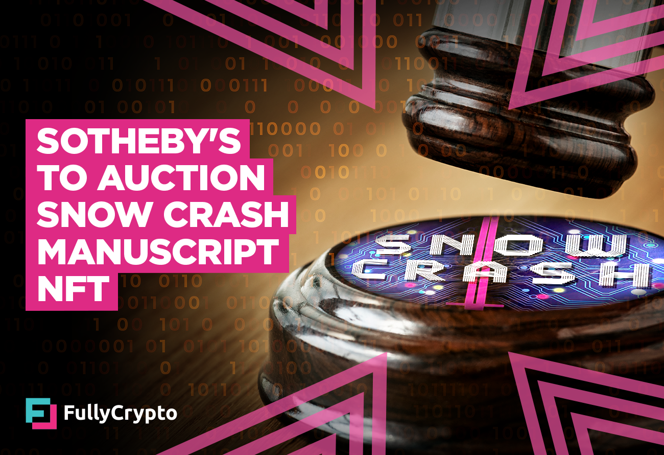 Sotheby's to Auction NFT of Snow Crash Manuscript