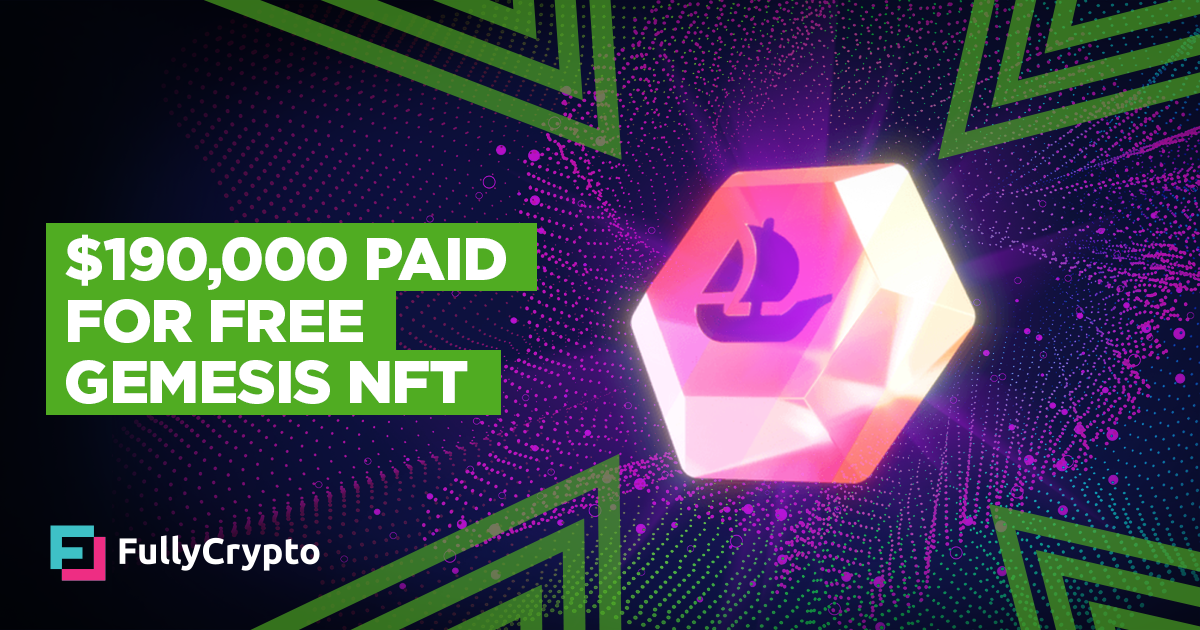 Buyer Picks Up Free Gemesis NFT for $190,000