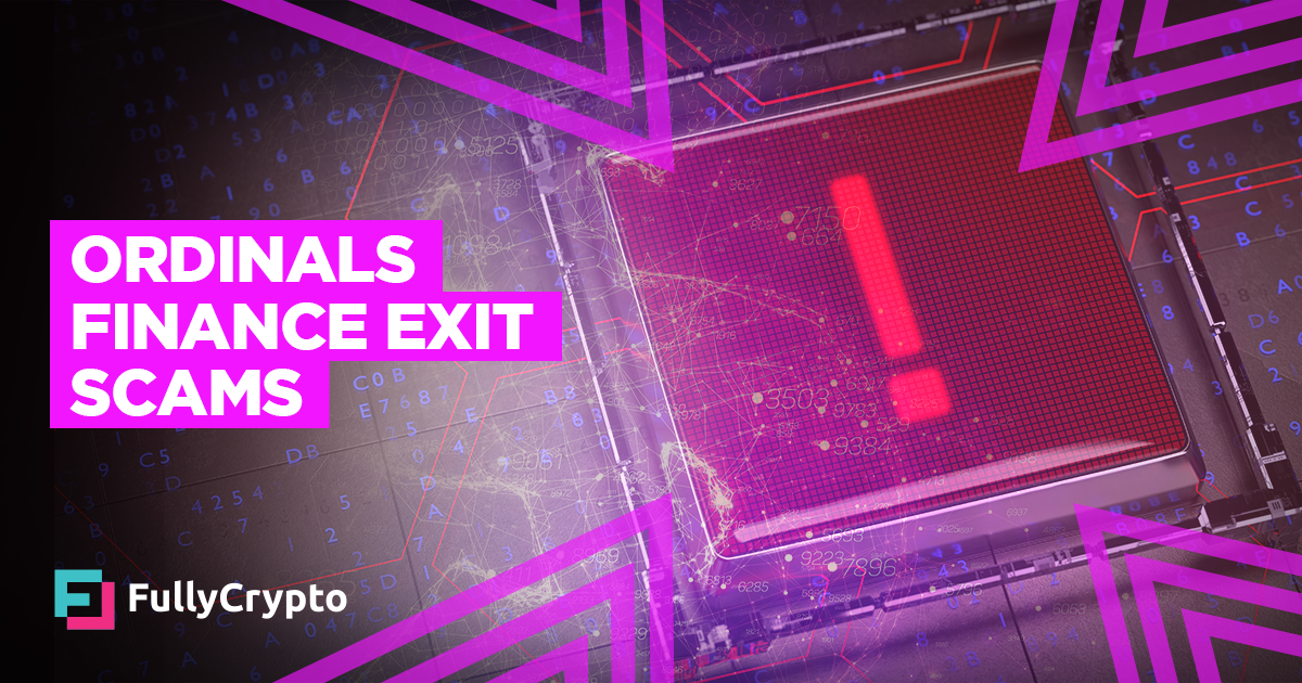 Ordinals Finance Pulls Off Exit Scam