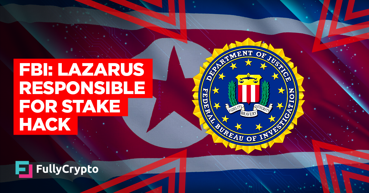 FBI: Lazarus Responsible for $41 Million Stake Hack