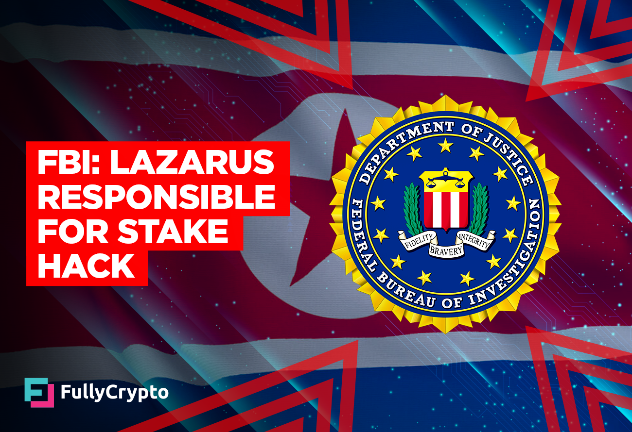 FBI: Lazarus Responsible for $41 Million Stake Hack