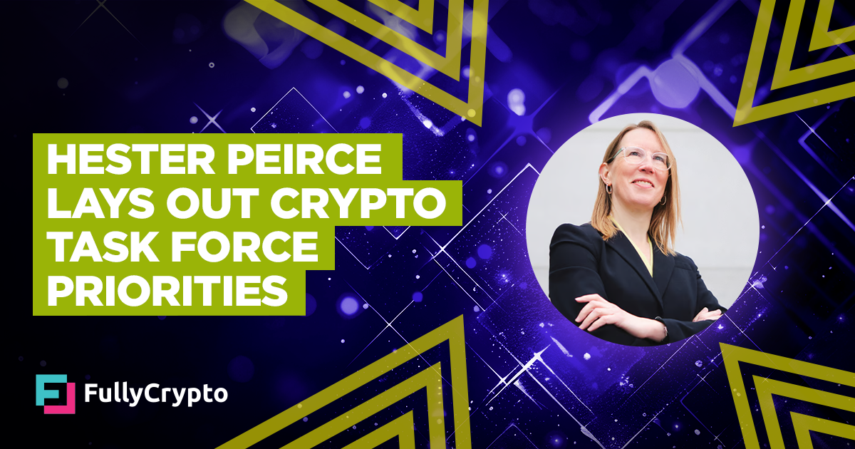 Hester Peirce Lays Out Crypto Task Force Priorities
